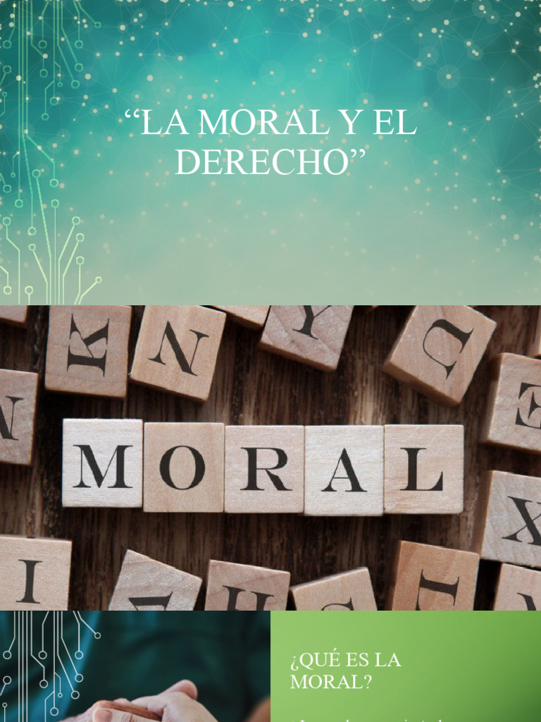 LA MORAL Y EL DERECHO Exposicion | PDF | Moralidad | Sociedad