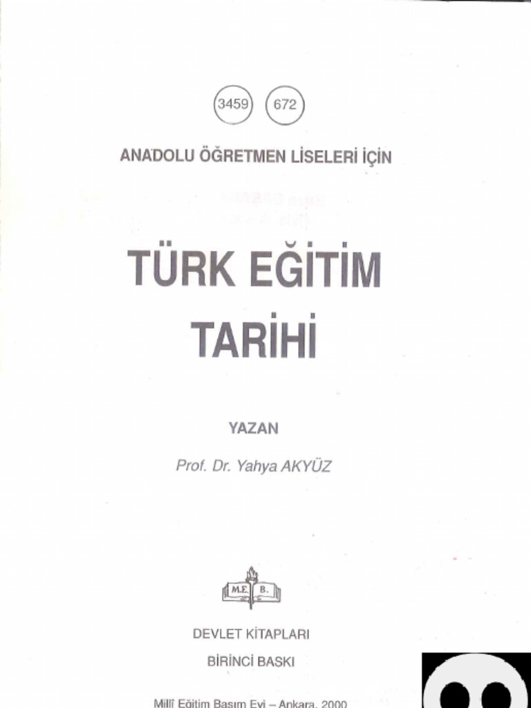 Türk Eğitim Tarihi - Yahya Akyüz | PDF