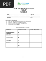 Form 1 English Exam Paper 2025 | PDF
