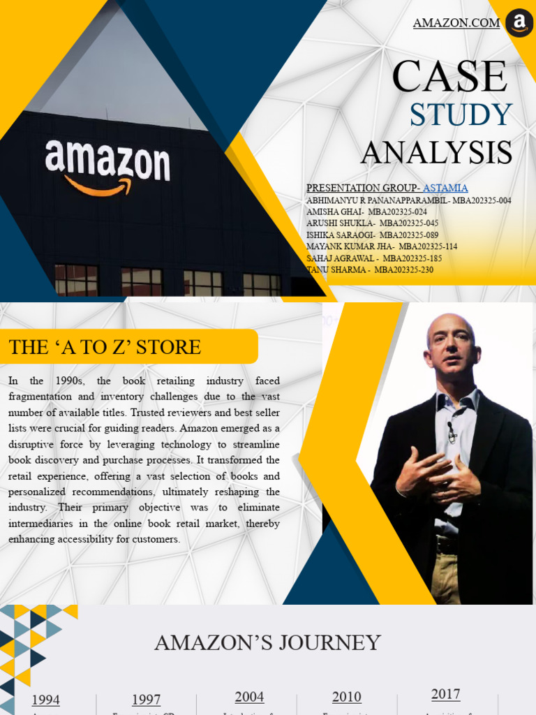 Amazon Case Analysis - Astamia | PDF | E Commerce | Supply Chain