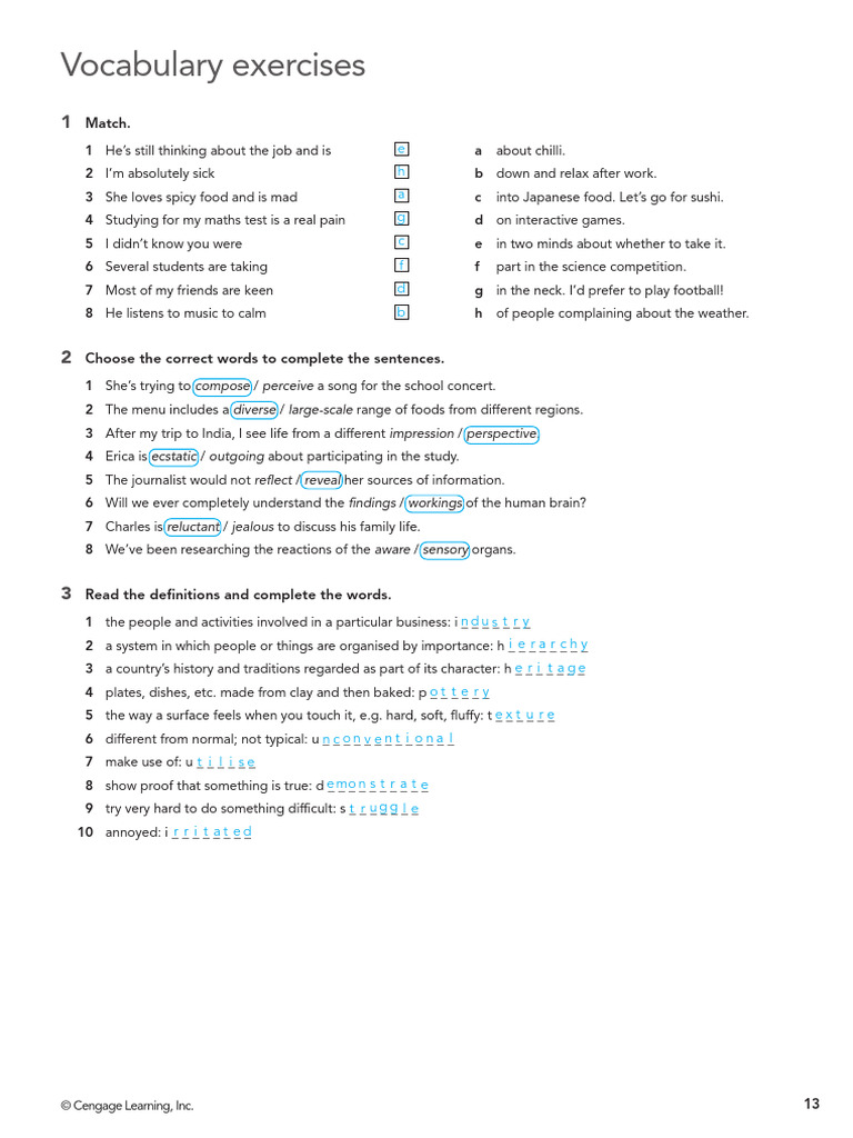 Learning Companion Answer Key B2plus | PDF | Language Arts & Discipline