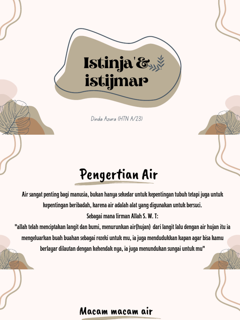 Istijmar: Definisi dan Panduan Praktis | PDF