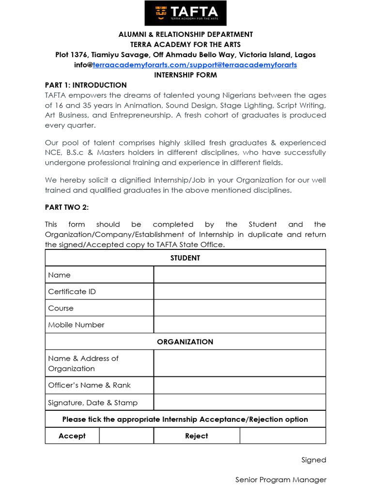 REQUEST_FOR_INTERNSHIP_LETTER | PDF