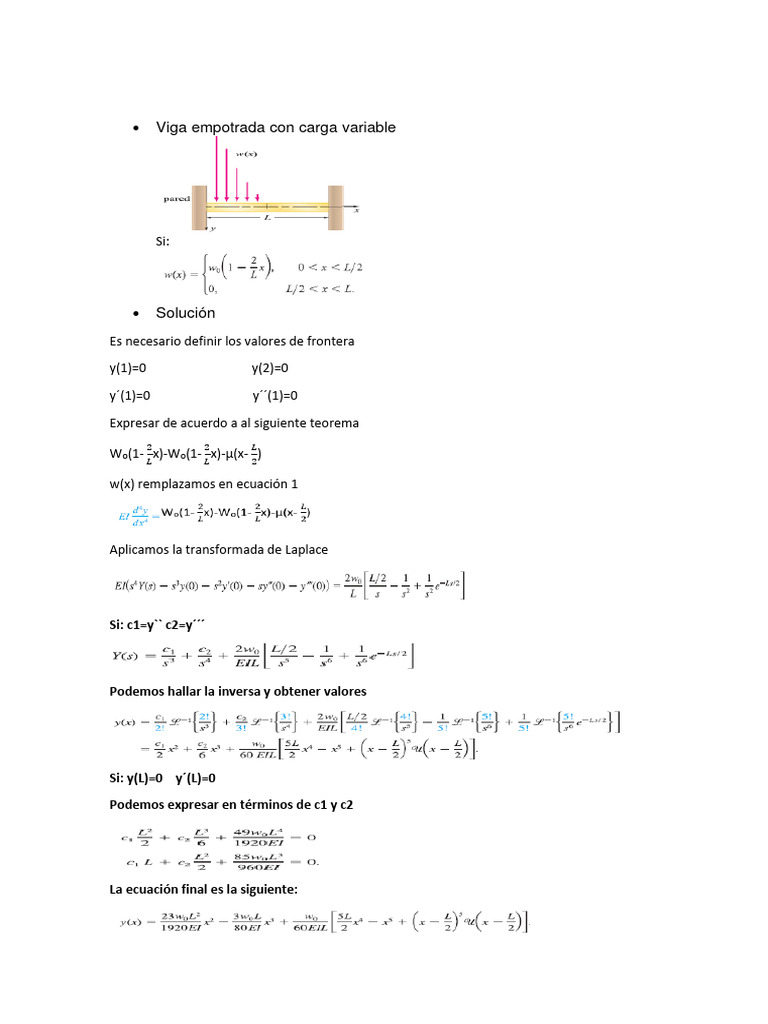 Viga Ecuacion | PDF