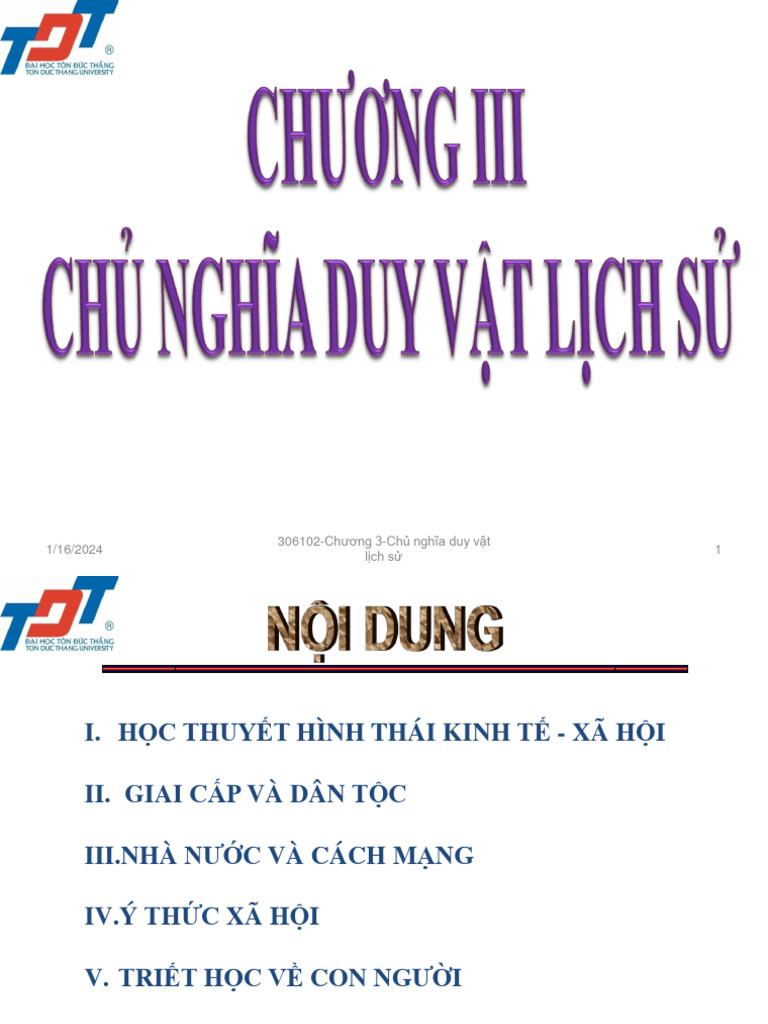 Chương III. CHU NGHIA DUY VAT LICH SU | PDF