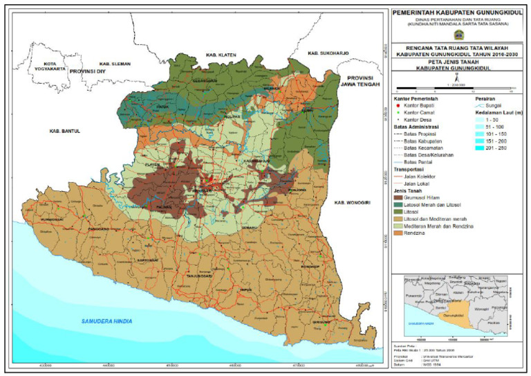 Peta Jenis Tanah Gunung Kidul | PDF