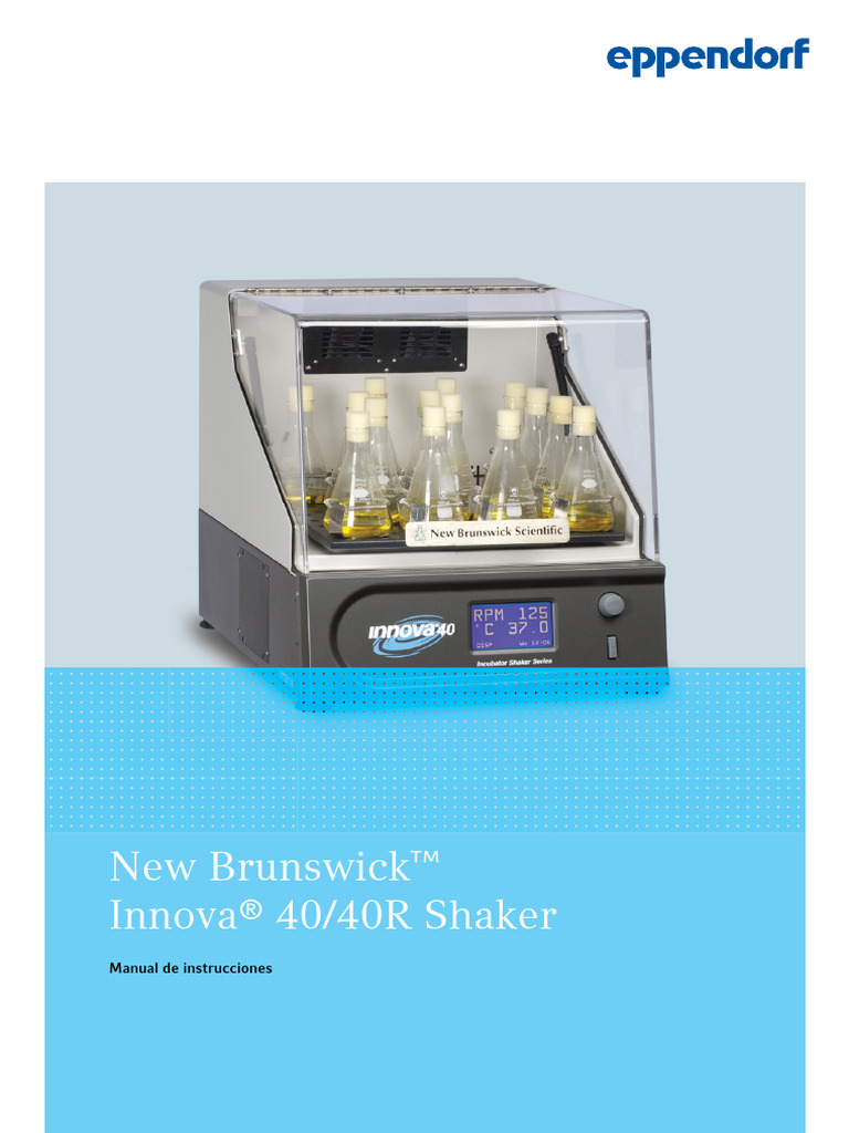 New Brunswick - Shakers - Operating Manual - Innova Shaker 40 40R | PDF ...