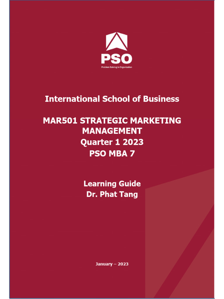 SMM7_Jan23_Learning Guide_Version 2 | PDF