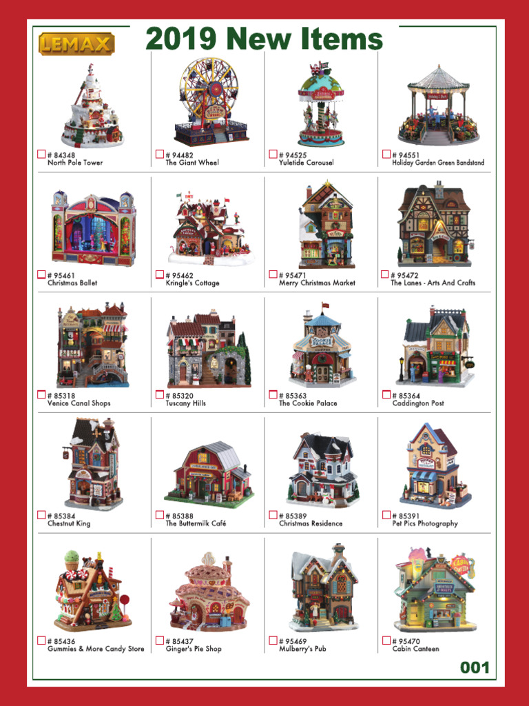 2019 Lemax Holiday | PDF
