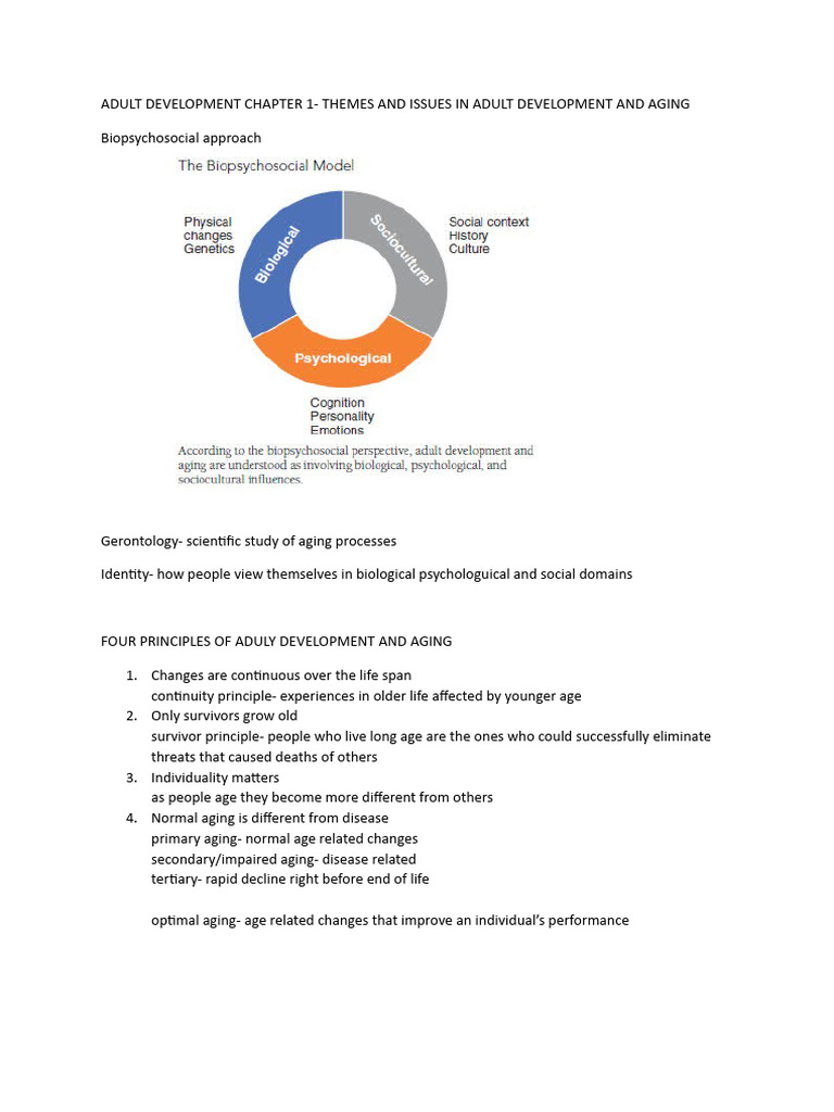Themes in Adult Development and Aging | PDF | Health Equity ...