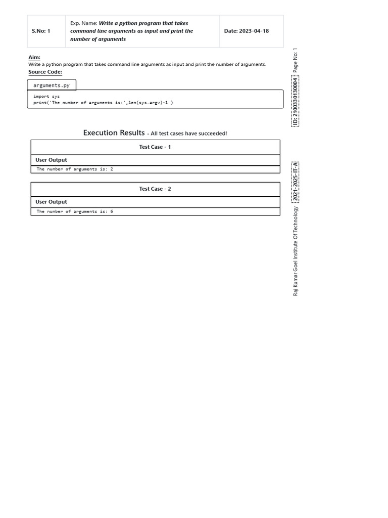 Python Lab Record Download | PDF | Matrix (Mathematics) | Nonviolence