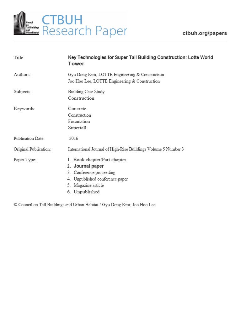 2856 Key Technologies For Super Tall Building Construction Lotte World ...