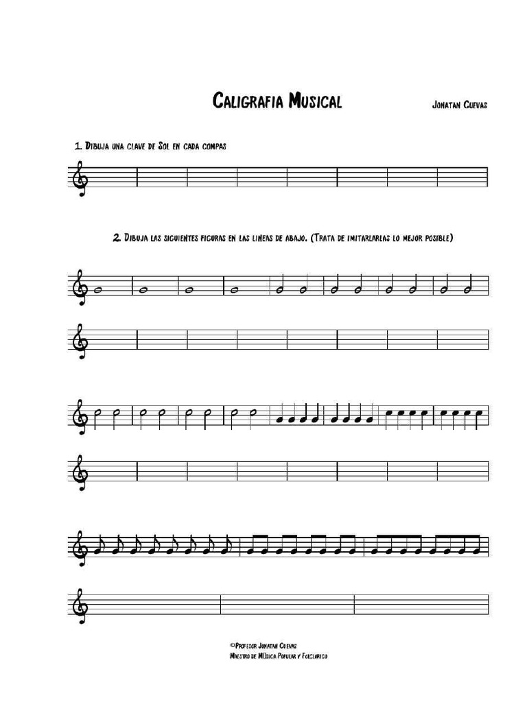 Caligrafía Musical | PDF
