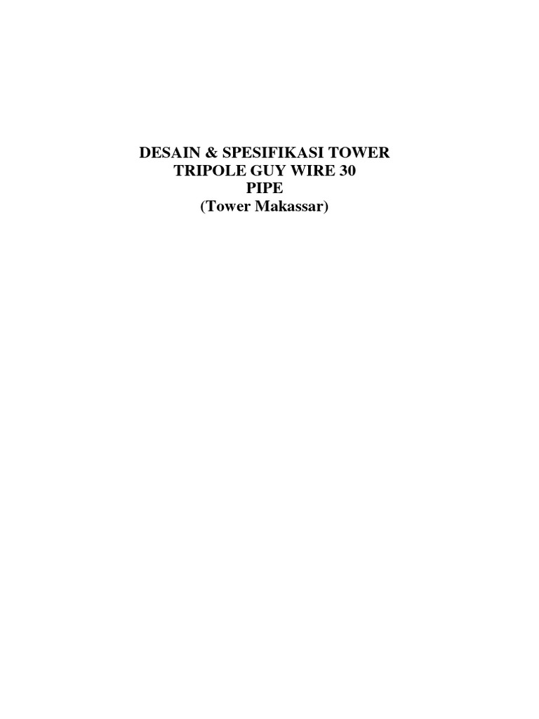 30m Triangular Tower Specifications | PDF