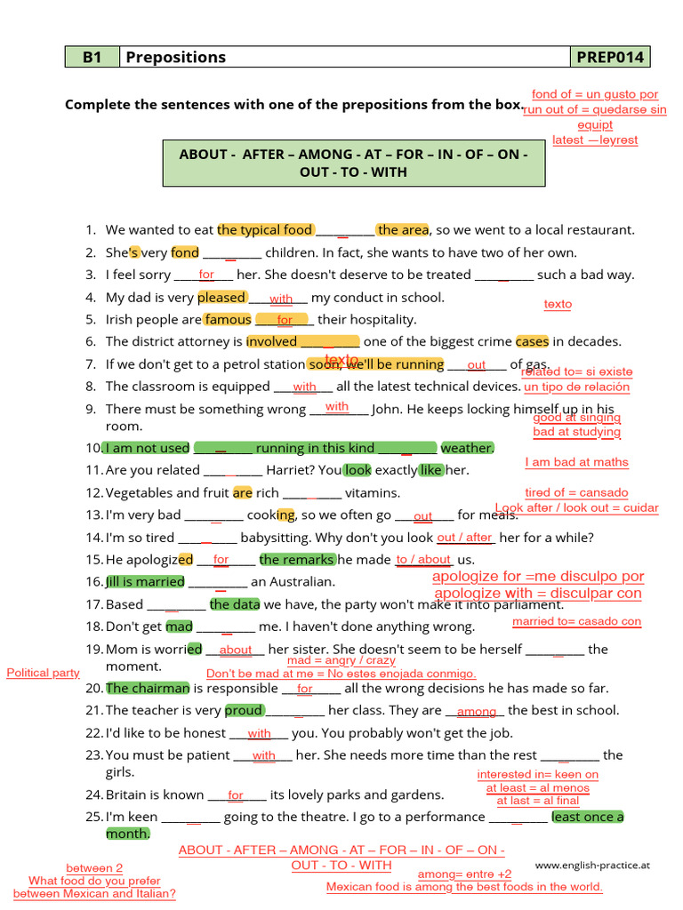 Prep014 Prepositions | PDF