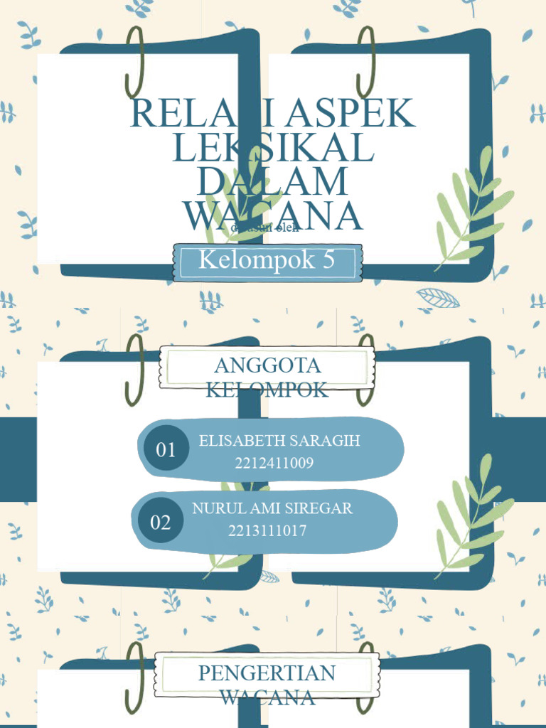 Kel 5 Analisis Wacana | PDF | Seni & Disiplin Bahasa