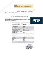 Certificado de Operatividad | PDF | Tecnología