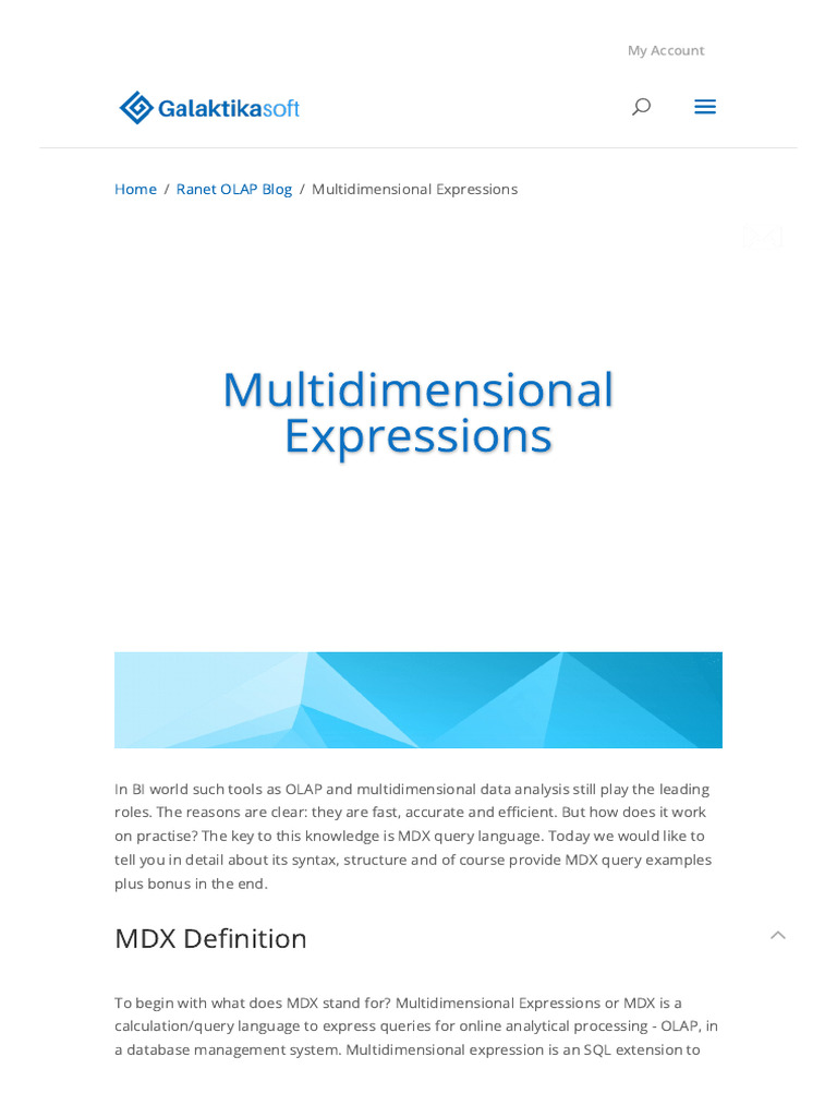 MDX Queries: Syntax, Examples & Tips | PDF | Databases | Computing