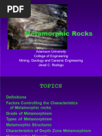 Dynamic Metamorphism | PDF | Rock (Geology) | Fault (Geology)