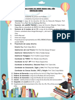 Programa de Bienvenida Al Año Escolar 2025 | PDF