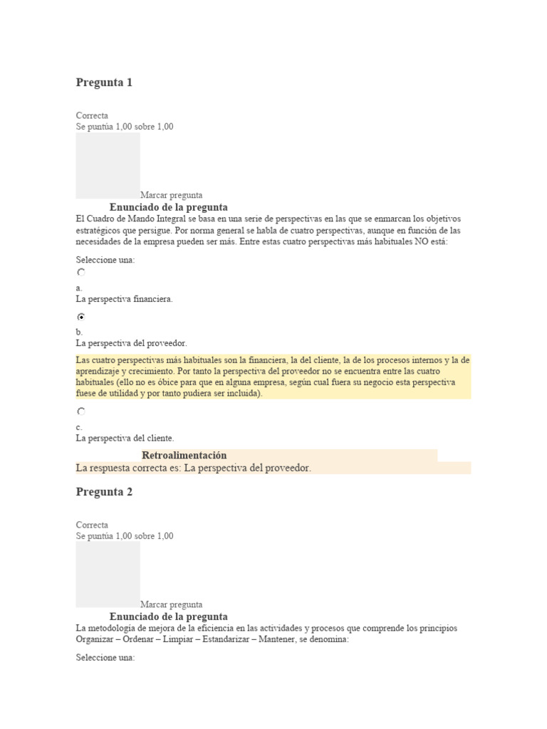 RESPUESTAS EXAMEN C2 | PDF