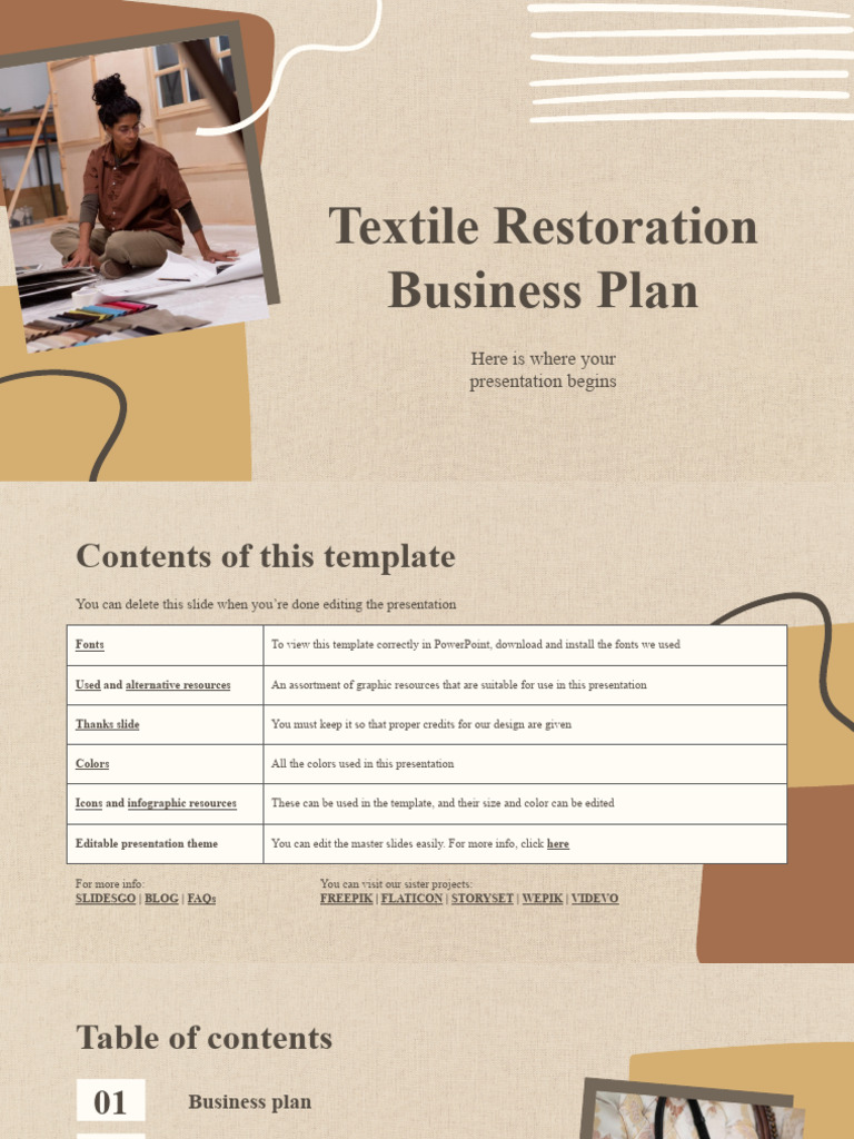 Textile Restoration Business Plan Guide | PDF | Planets | Solar System