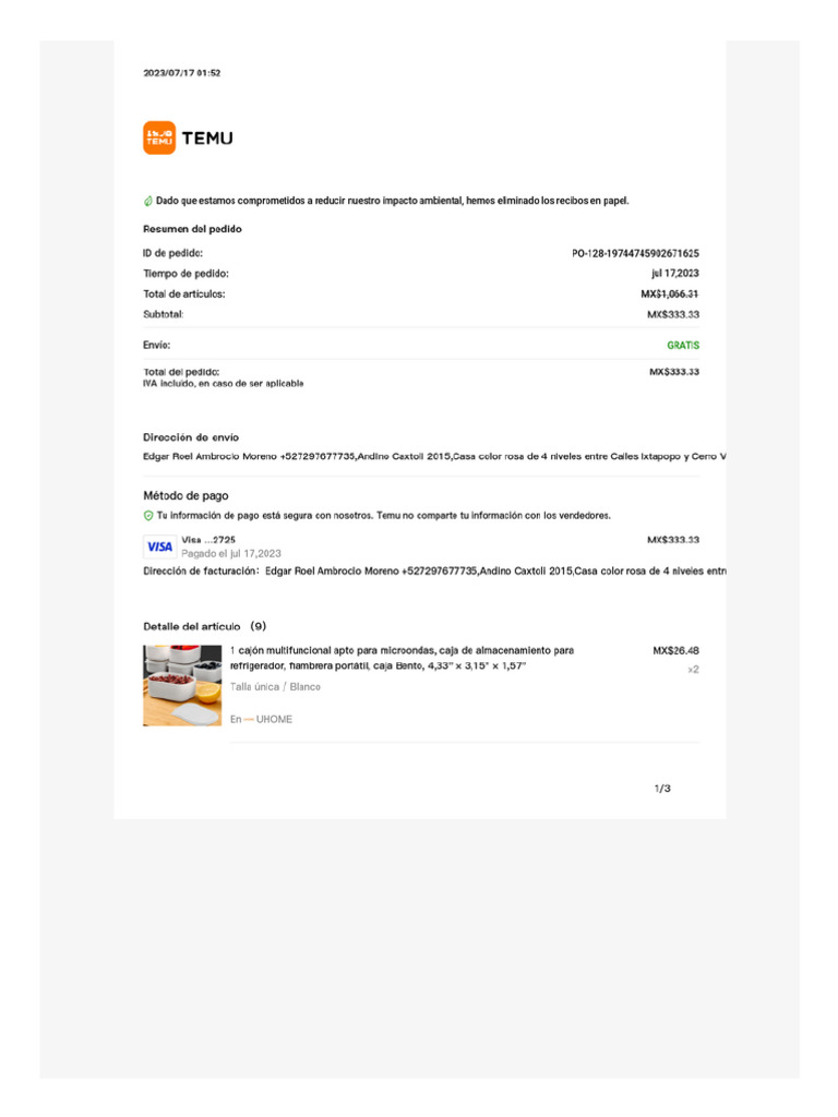 Temu Web Document | PDF