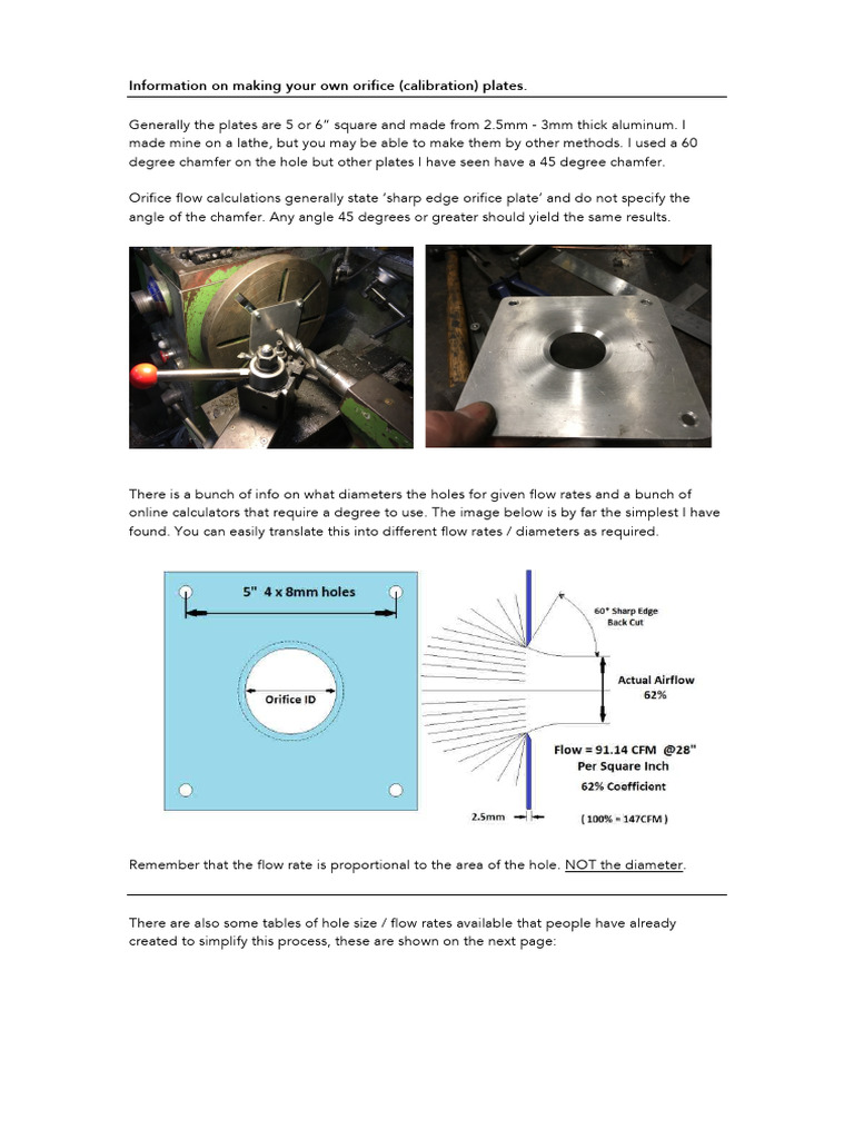 DIY Orifice Plates | PDF | Home & Garden | Computers