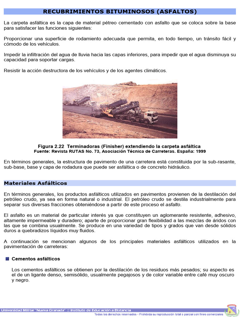 Recubrimientos Bituminosos (Asfaltos) | PDF | Cemento | Agua