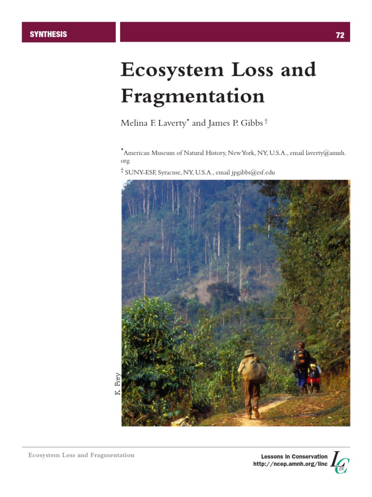 Ecosystem Loss and Fragmentation | PDF | Grassland | Forests