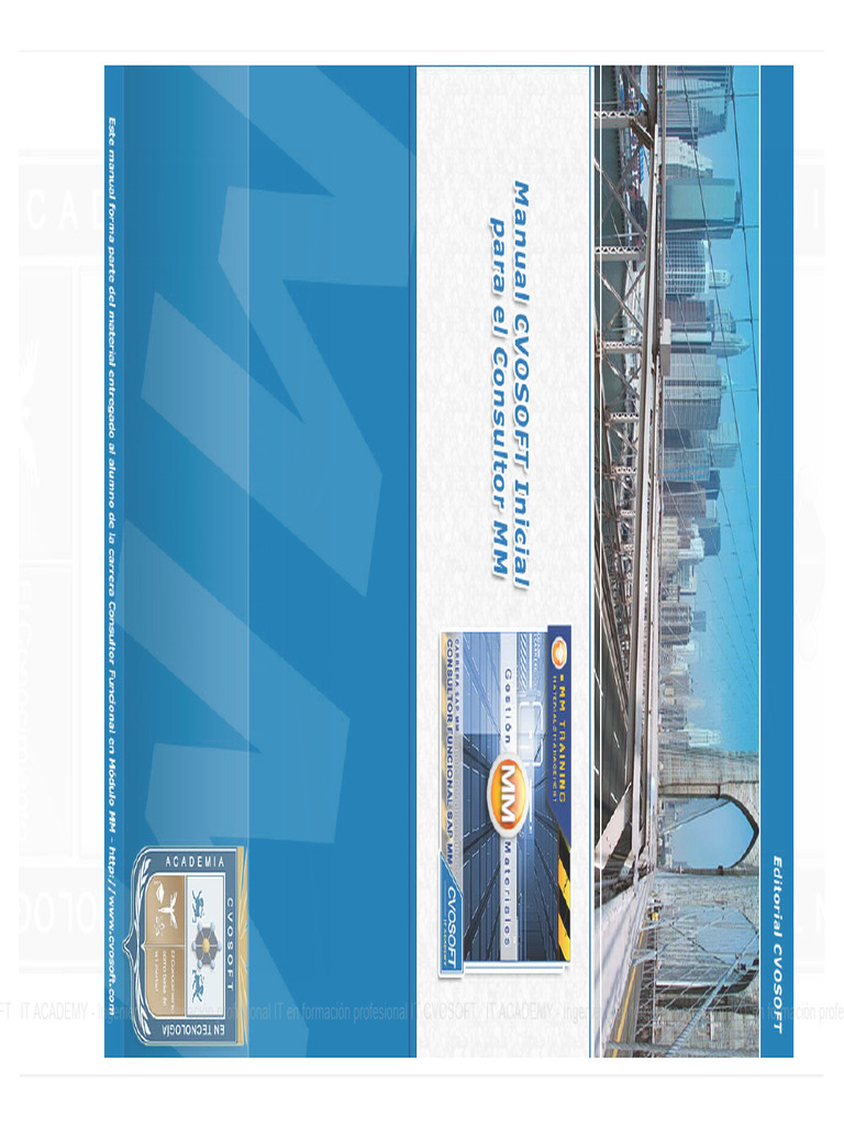 Ebook Cvosoft Consultor en Sap MM | PDF | Planificación de recursos empresariales | Business