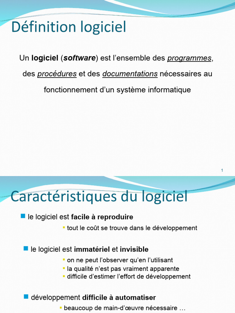 introduction génie logiciel | PDF | Développement de logiciel | Logiciel