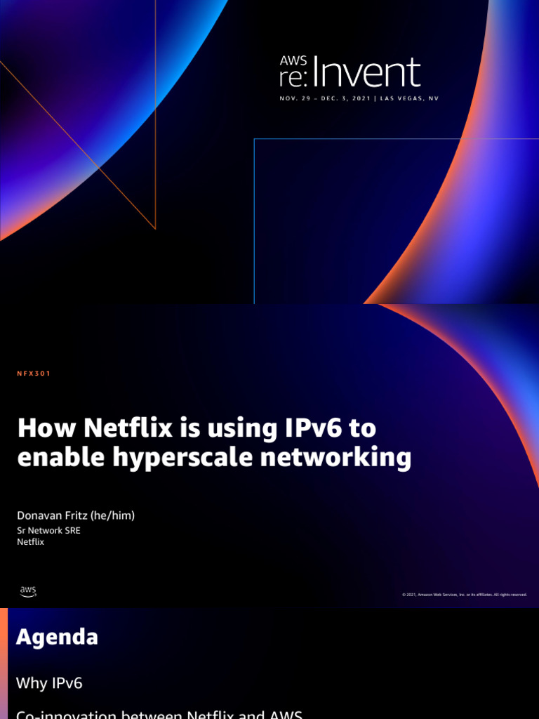 Netflix's IPv6 Networking Strategy | PDF | I Pv6 | Wide Area Network