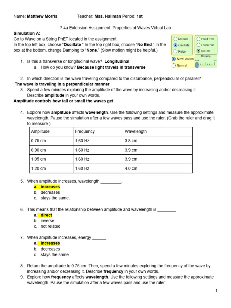 Extension Notes | PDF | Waves | Wavelength