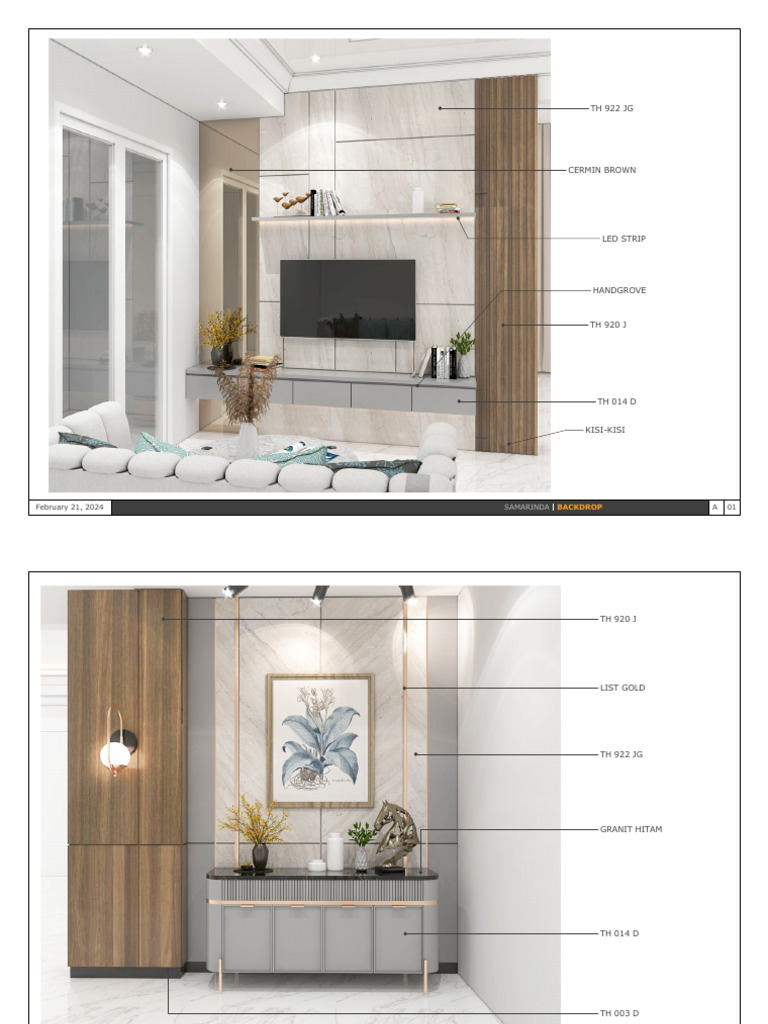 LED Strip and Gold List Backdrop | PDF