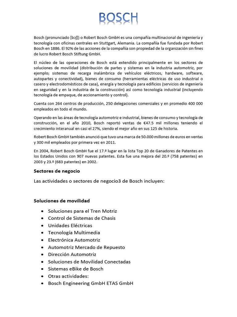 Bosch | PDF | Ingeniería