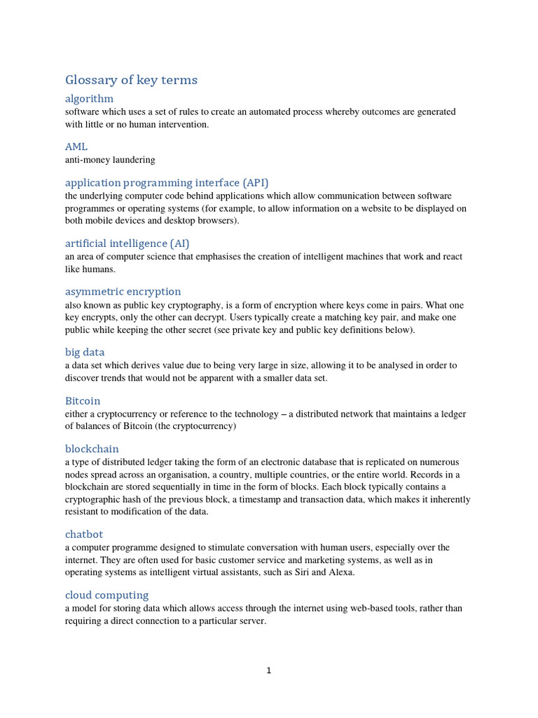 Glossary of Terms | PDF | Computers