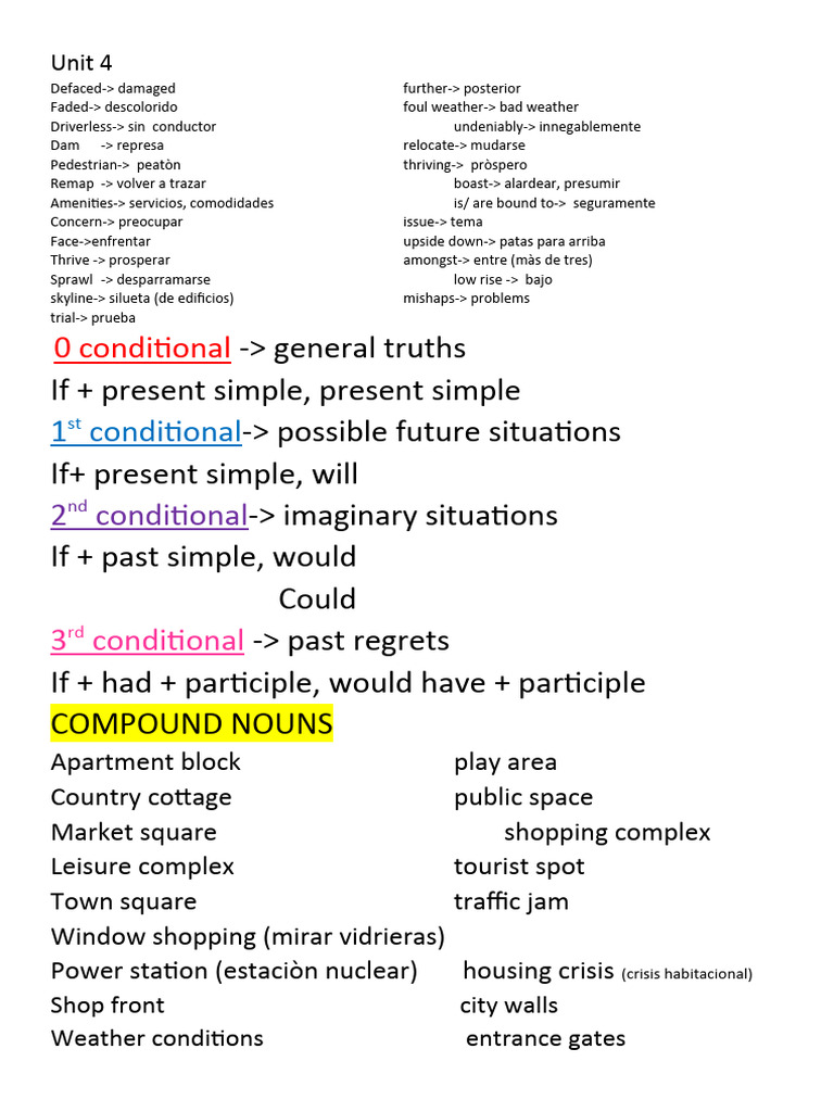 Unit 4 vocabulary gold experience b2 | PDF | Linguistic Typology ...