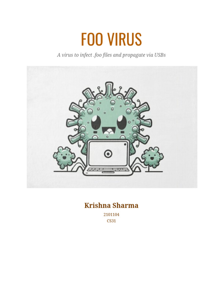 Foo Virus | PDF | Computer Virus | Antivirus Software
