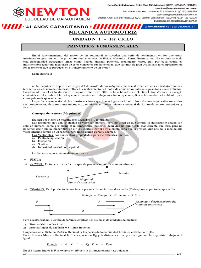 Unidad 1 Pr. Fundam | PDF | Motores | Pistón