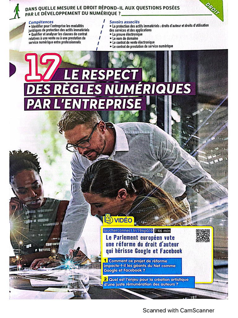 Le Respect Des Regles Numérique Par L& #039 Entreprise | PDF