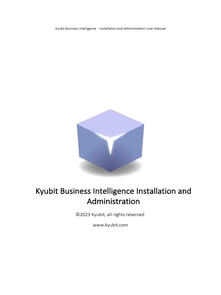 Kyubit BI Installation and Administration | PDF | Internet Information Services | Networking