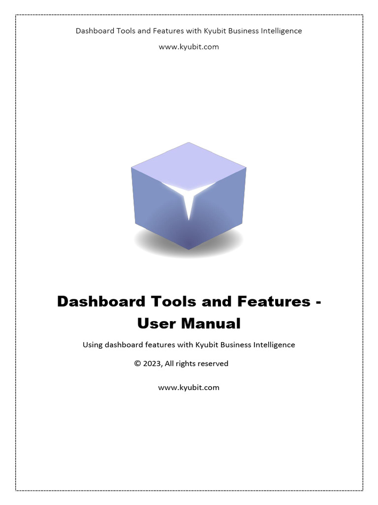 Dashboard Tools With Kyubit BI User Manual | Download Free PDF ...
