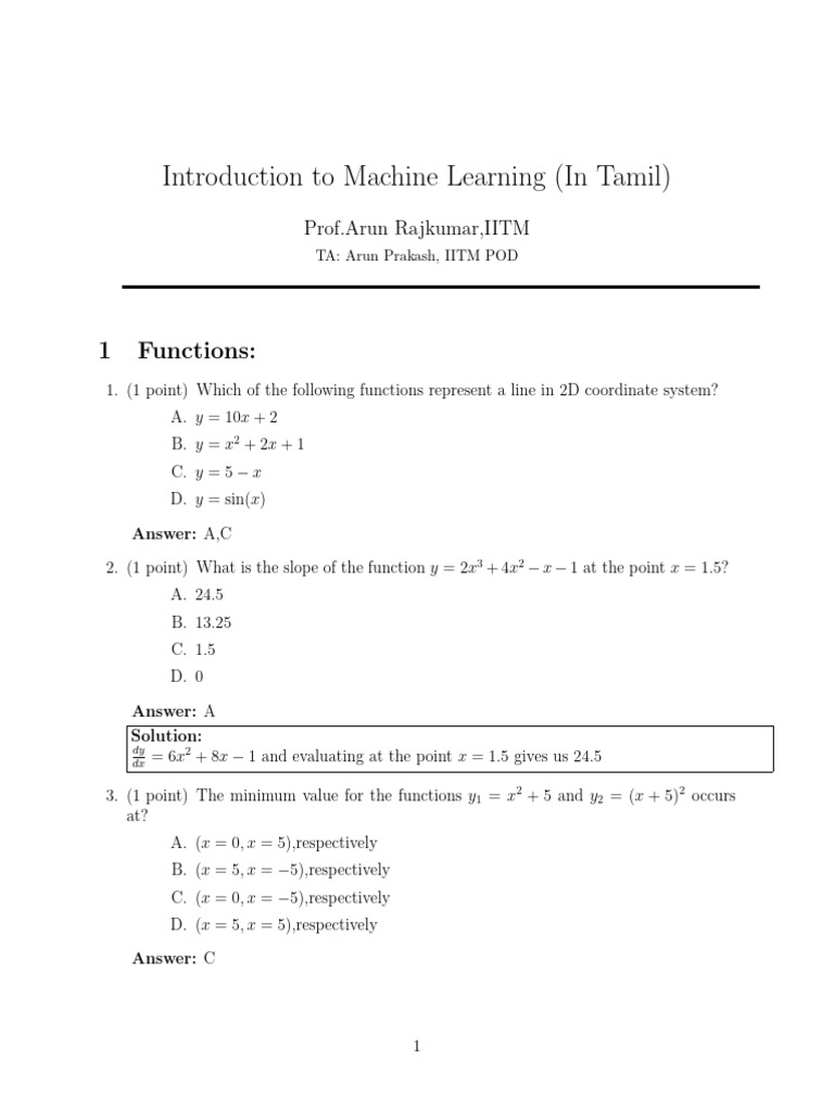 Week0 Soln | PDF | Matrix (Mathematics) | Probability