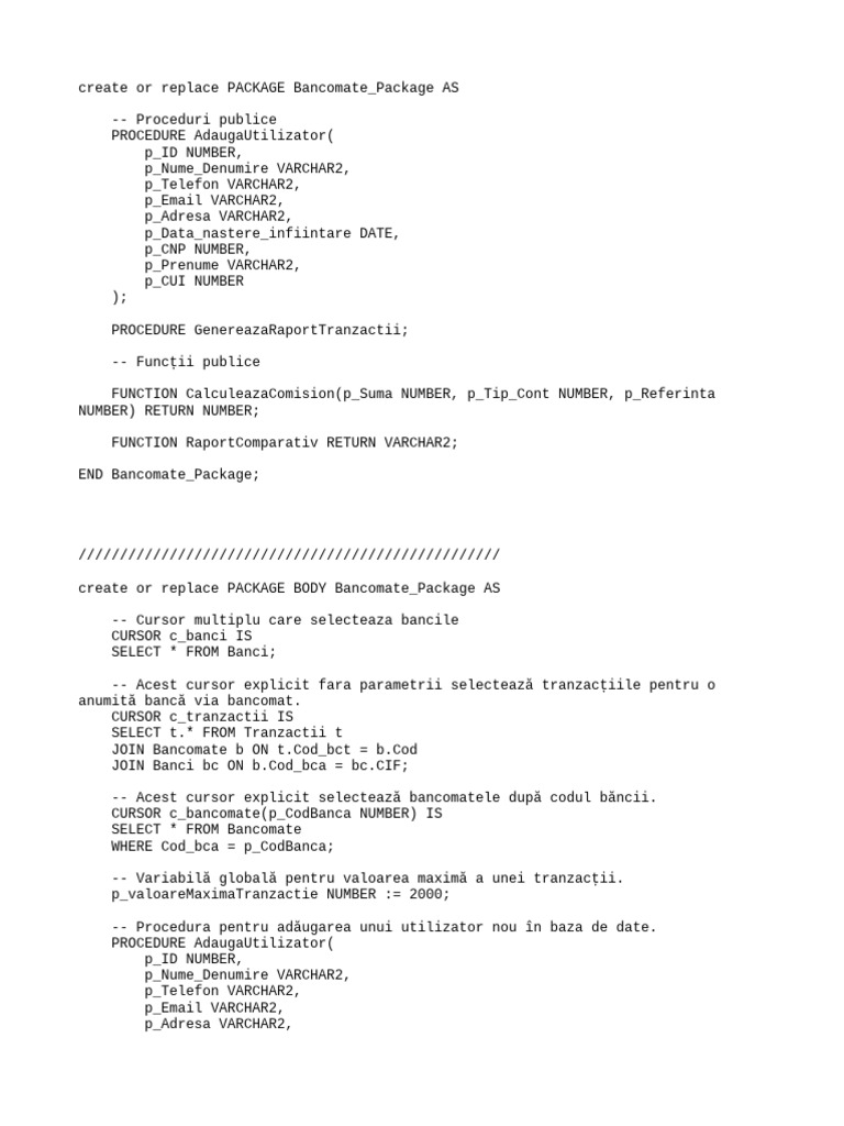 Proiect-Baze de Date | PDF