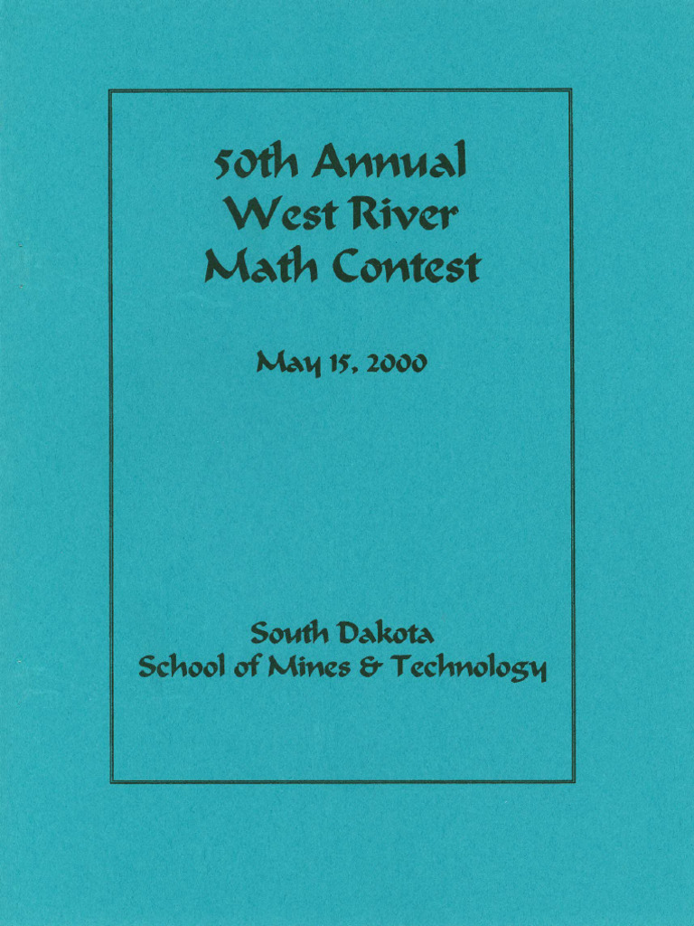 50th WRMC 2000 Book | PDF