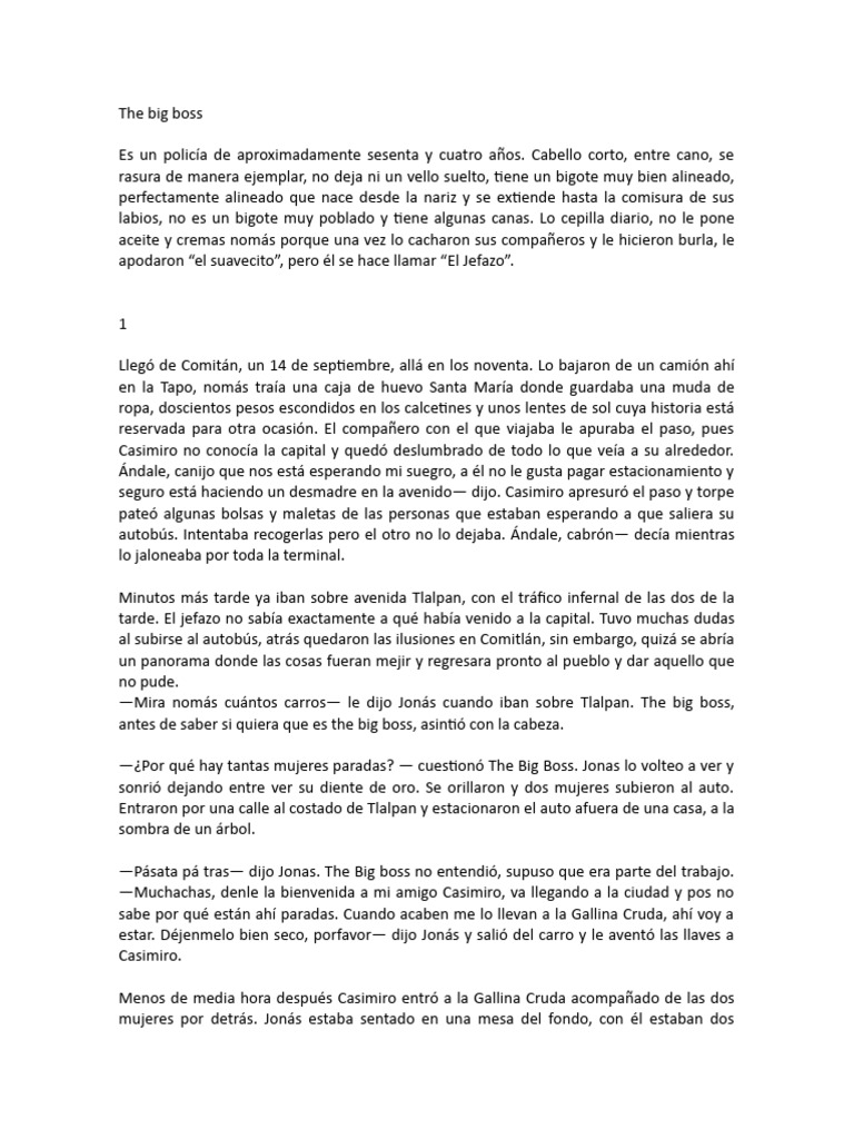 The big boss | PDF | Jonás