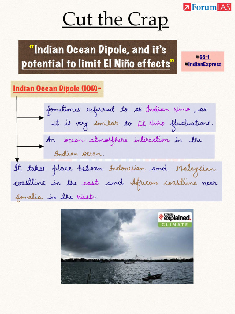 Indian Ocean Dipole and Its Potential To Limit El Niño Effects | PDF | Hydrology | Natural Hazards