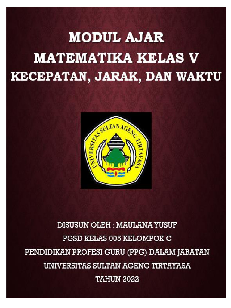 Modul MTK Fix | PDF | Metode & Bahan Ajar | Sains & Matematika