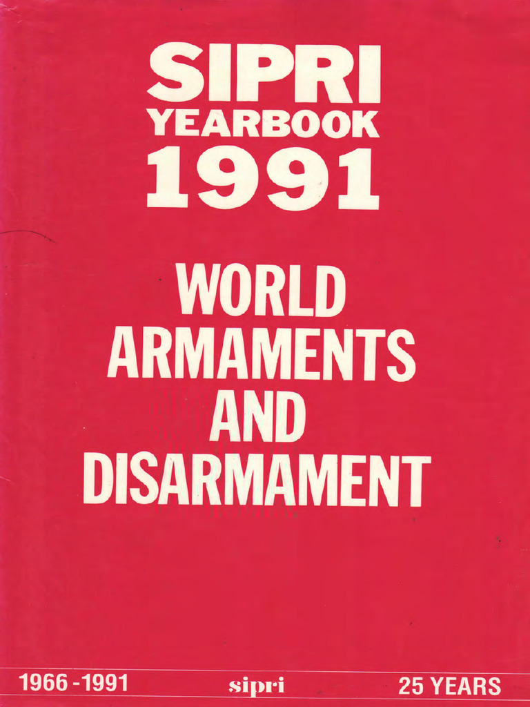 SIPRI Yearbook 1991 | PDF | International Security | International ...